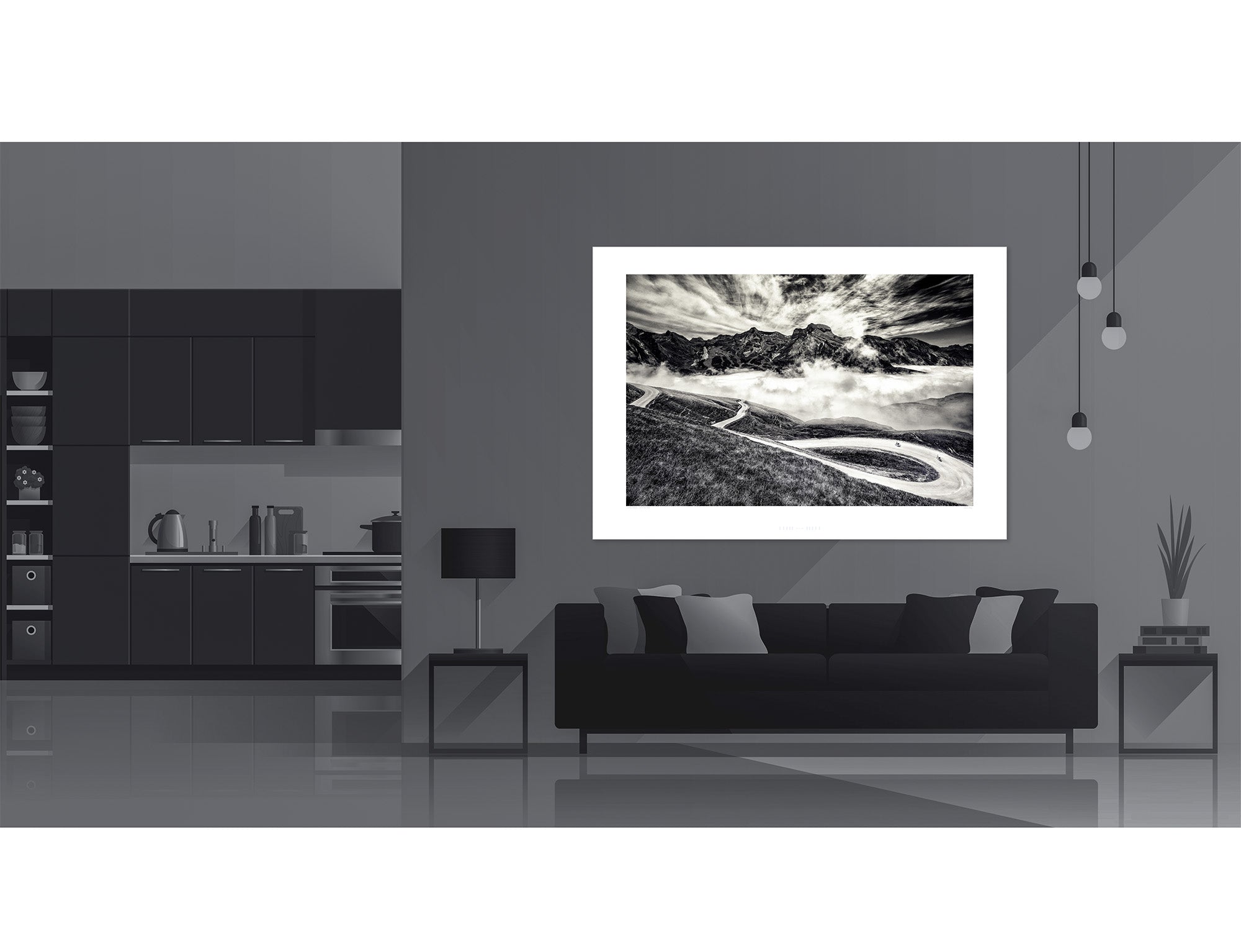 The French Pyrenees cycling climbs photography prints